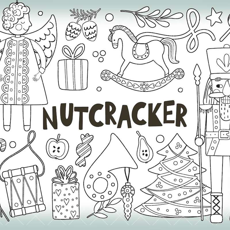 Black and White Nutcracker - Etsy