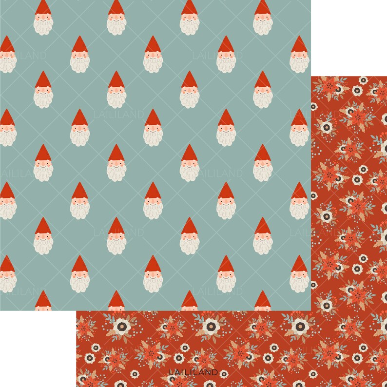 Christmas Gnome Seamless Pattern: Winter Digital Paper (digital ...