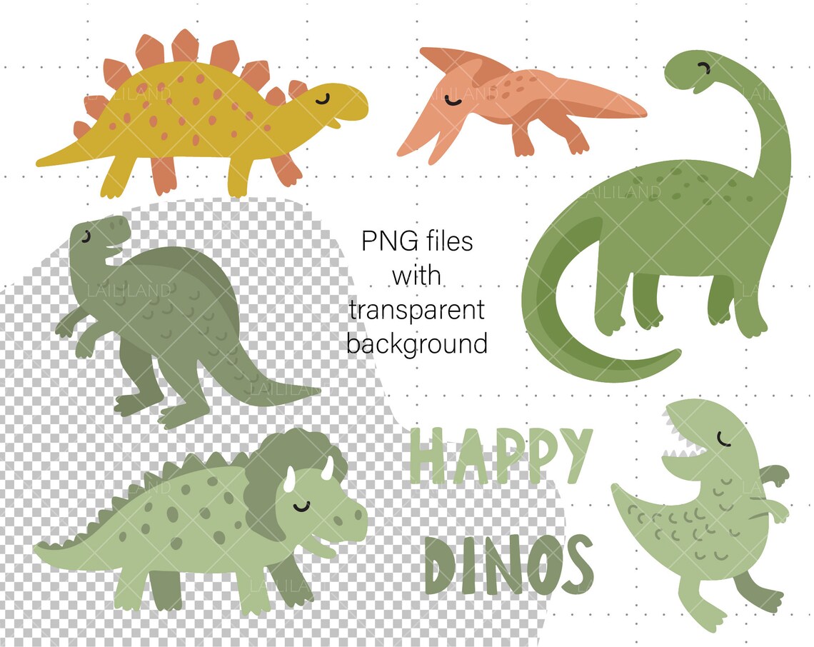 Cute Dinosaur Clipart Svg Dinosaur Svg Dinosaur Clipart | Etsy