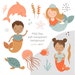 Mermaid Clipart, Ocean Clipart, Sea Clipart, Cute Mermaid Clip Art ...