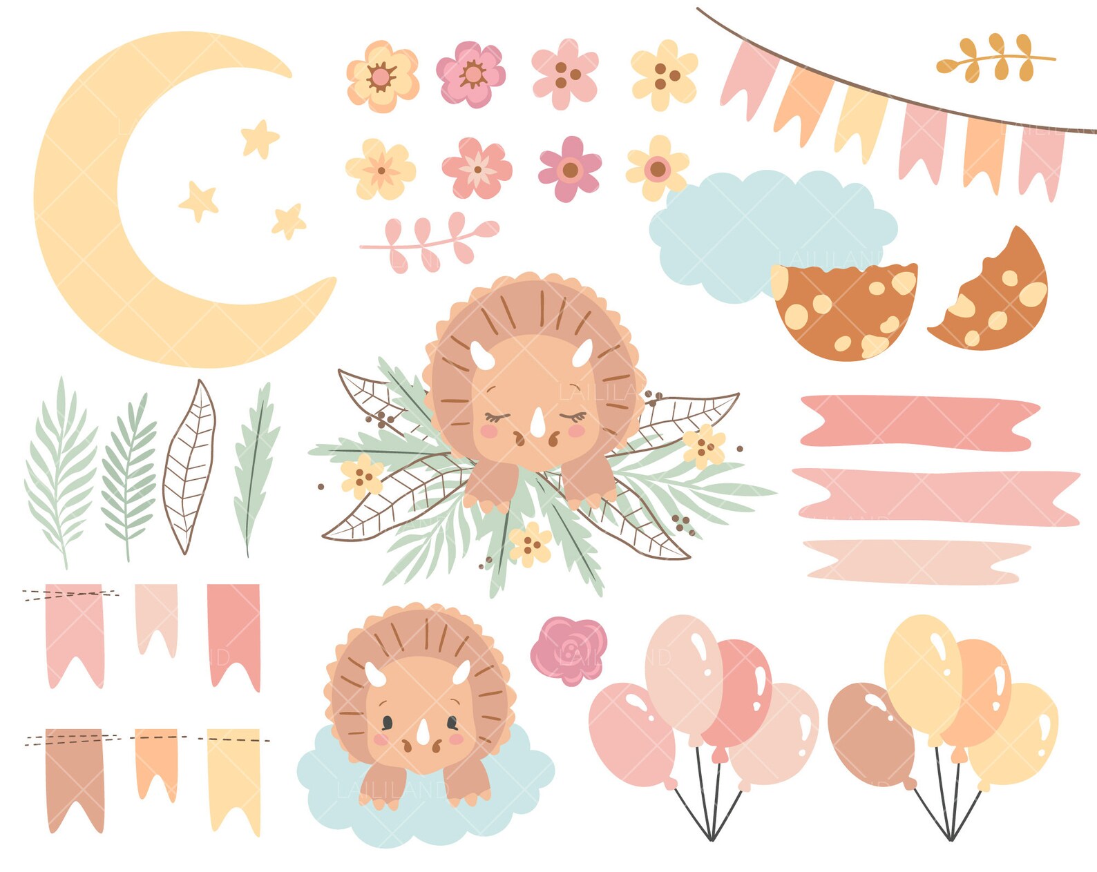 Baby Shower Clipart Dinosaur Clipart Baby Dinosaur Clipart | Etsy