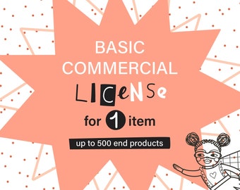 Extended License for ONE Product Commercial Use by Laililand 035 - Etsy