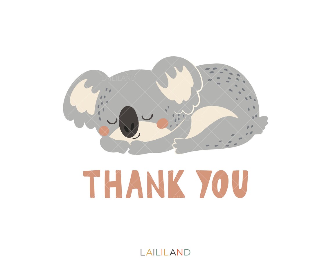 Koala Clipart Mom and Baby Koala Sleeping Koala Koala Png - Etsy