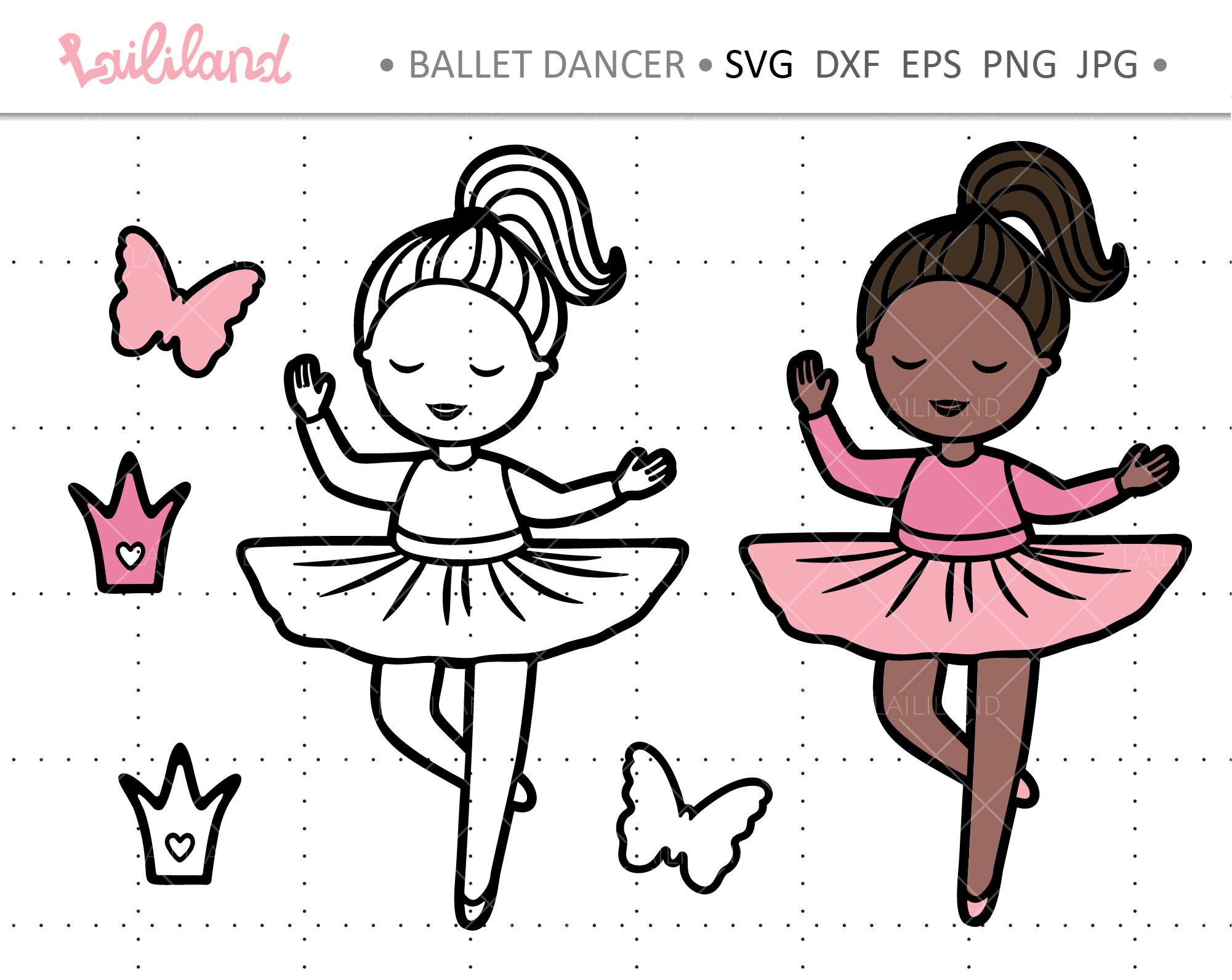 Dancer Svg Little Girl Svg Dance Svg Ballerina Svg - Etsy