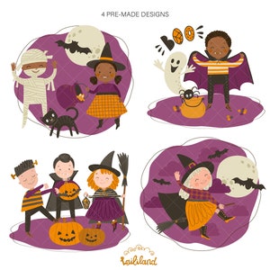 Halloween Clipart, Halloween Kids Clipart, Halloween Teacher Clipart ...