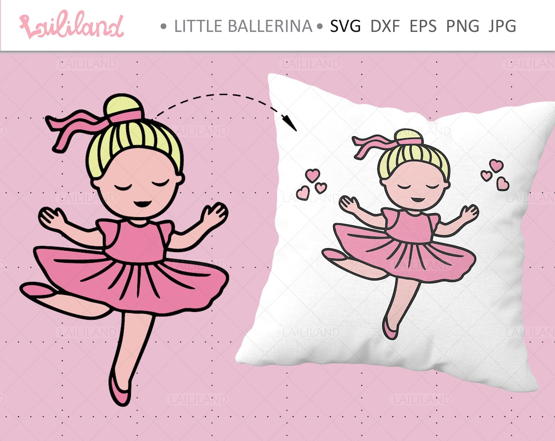 Little girl svg Dancer svg Dance svg Ballerina svg | Etsy