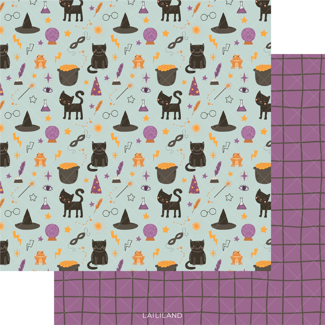 Wizard Digital Paper Magic Seamless Pattern Wizard Digital - Etsy