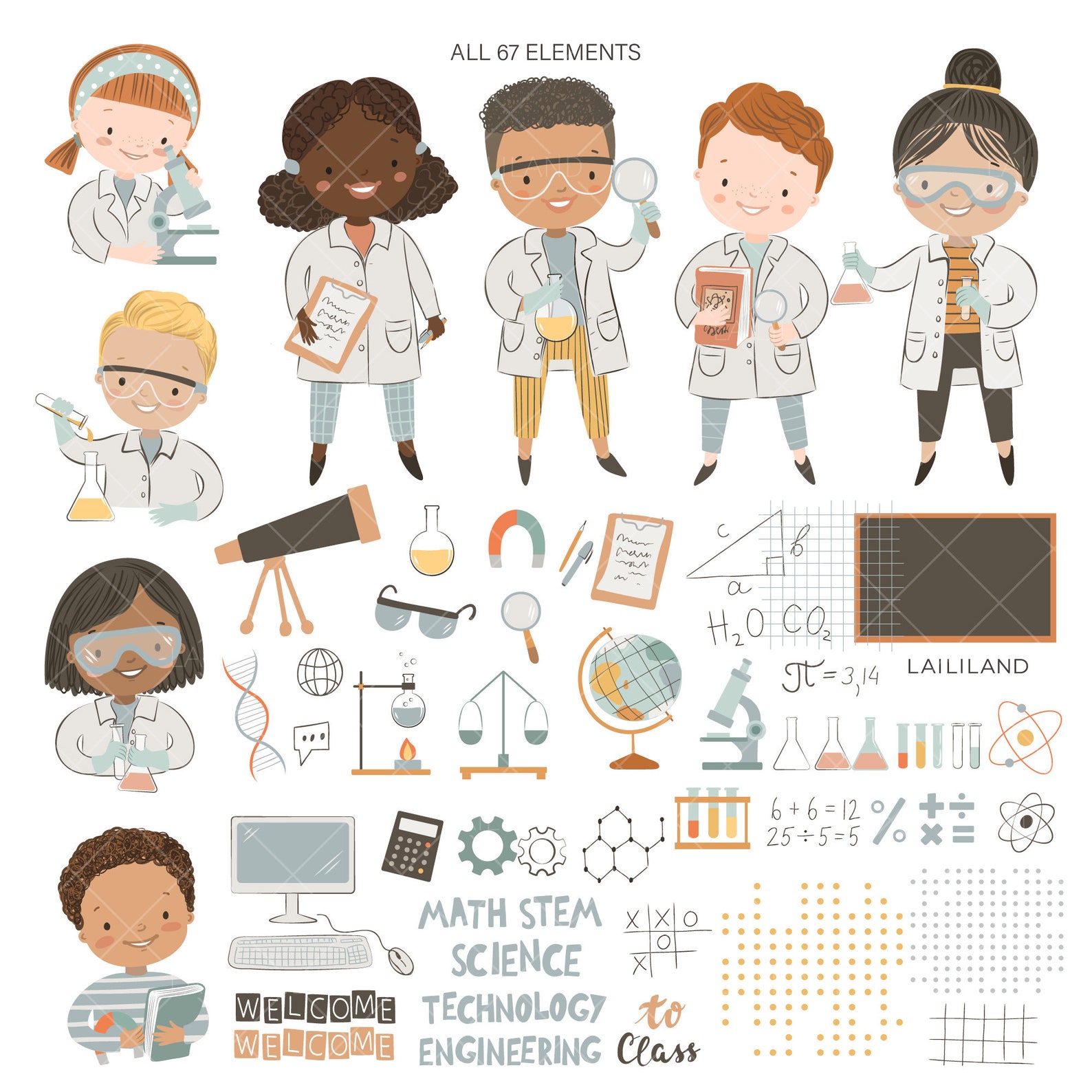 Science Clipart Classroom Clipart Kids Hobby Png School - Etsy
