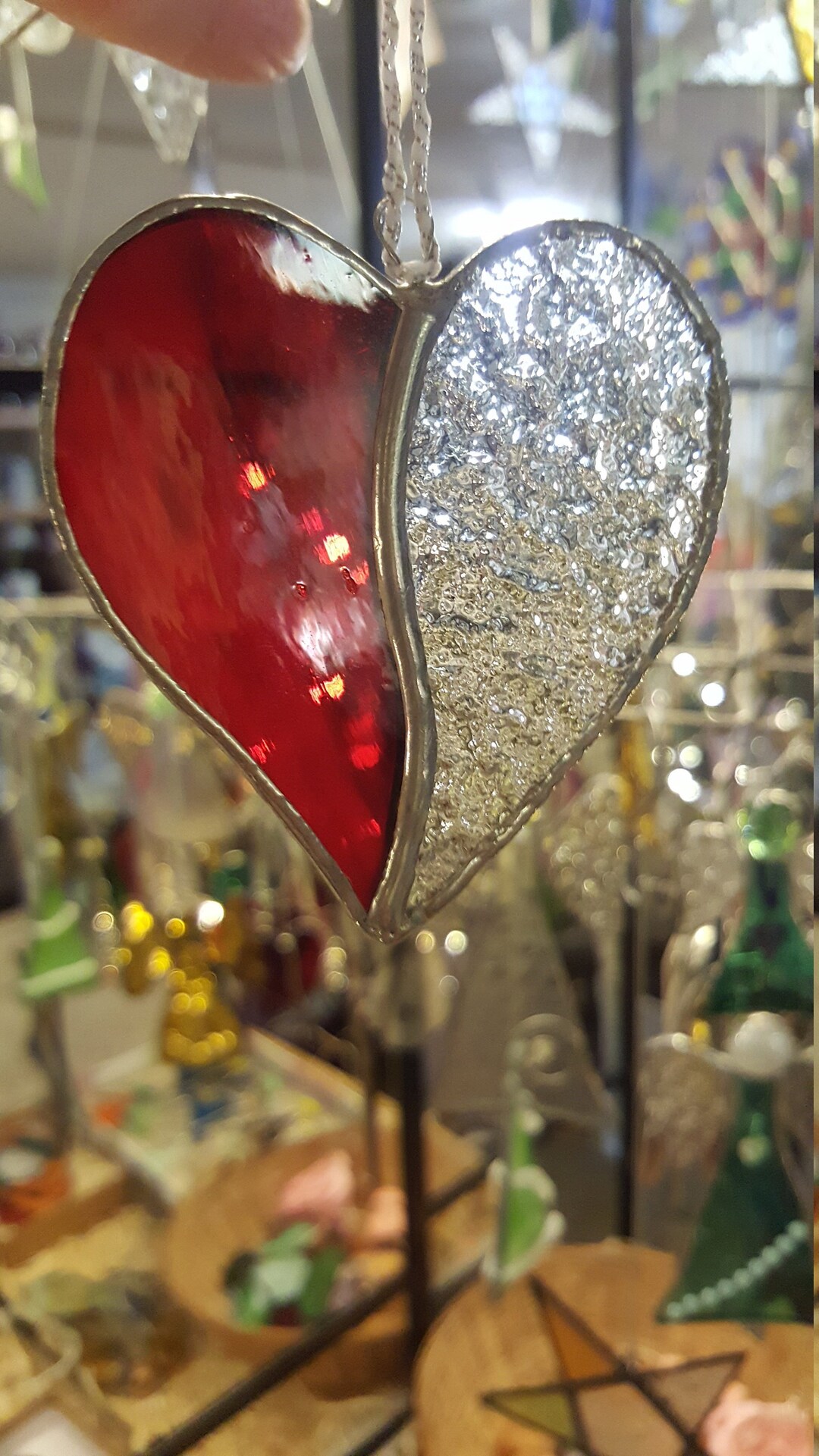 Hearts, Stainled Glass Suncatcher,mother's Day - Etsy