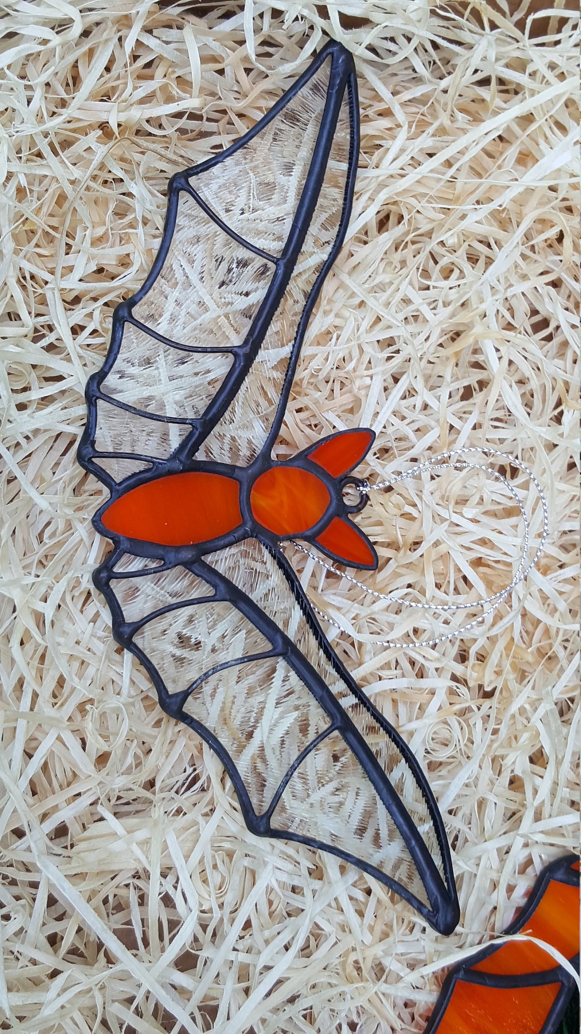 Cute Halloween Bat Stained Glass Window Hangingshalloween - Etsy