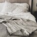 Soft Linen Throw Blanket, Oversized Throw for Bed and Couch, Turkish ...