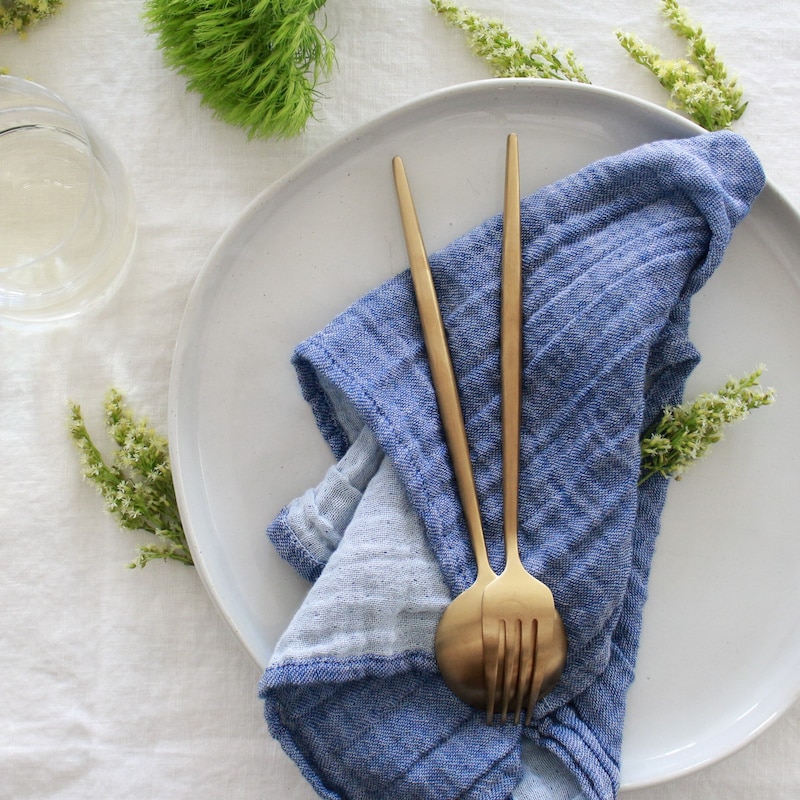 Blue Napkins - Etsy