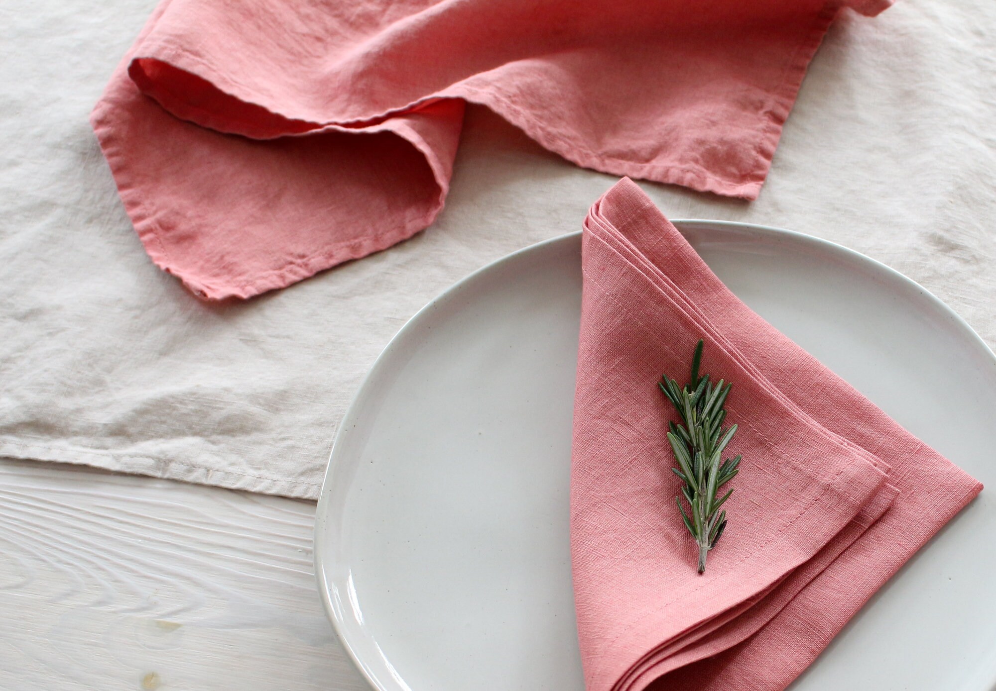 Linen Napkin, Dusty Rose Napkin, Shop US, Bulk Wedding Napkin, Dinner ...