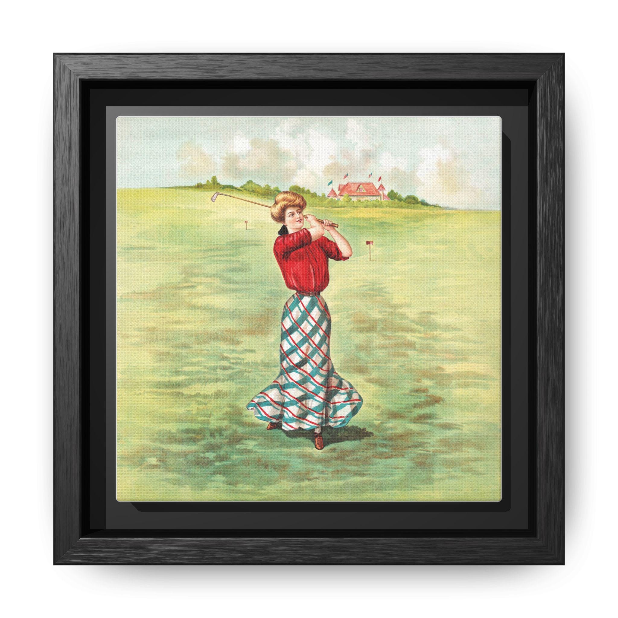 Vintage Woman Playing Golf (1904)vintage Golf Prints Ladies Golf Gifts ...