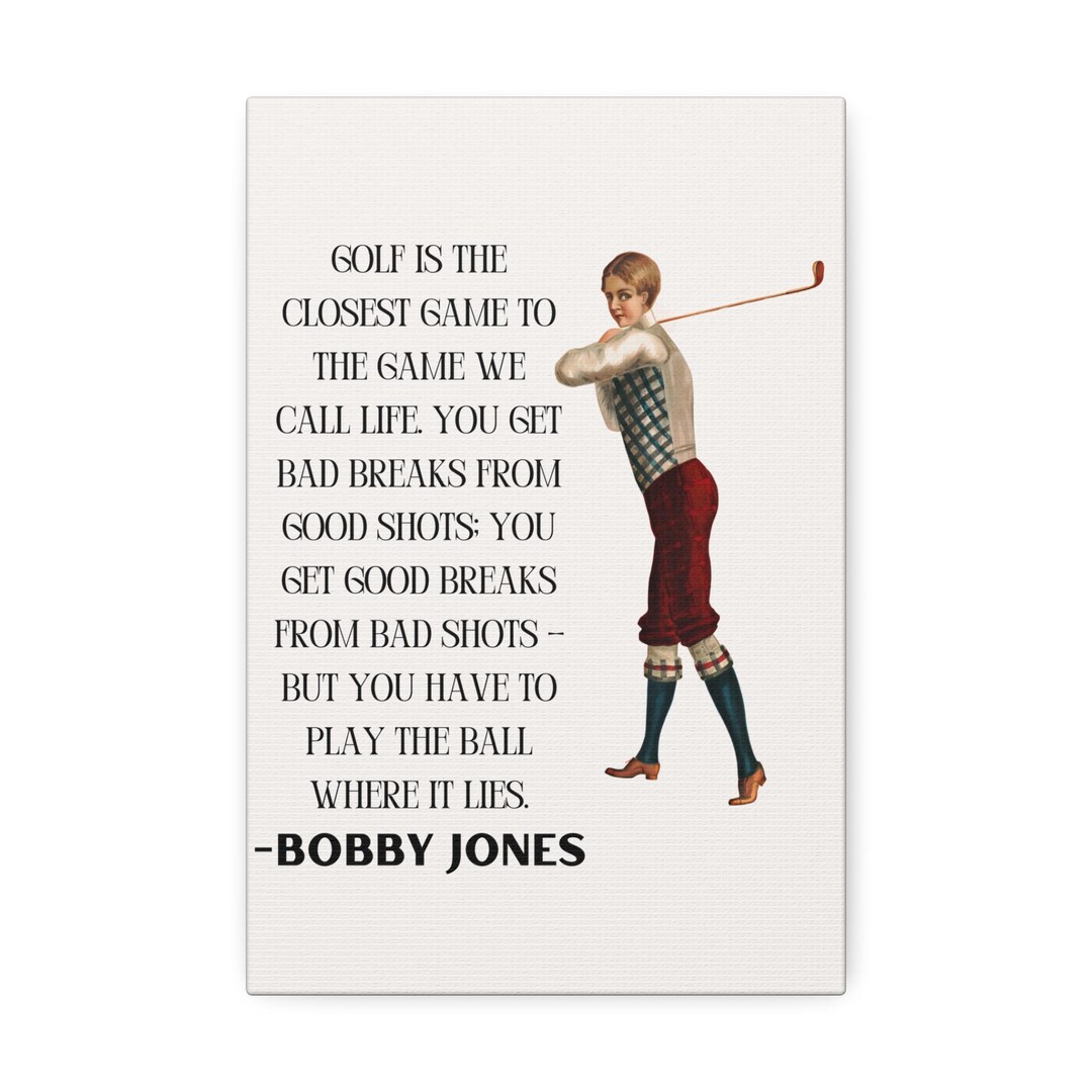 Vintage Golf Poster Minimalist Golf Art Golf Quote Pictures Canvas ...