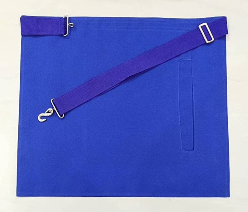 Masonic Regalia Master Mason Apron Square Compass 1 Inch Royal Blue ...