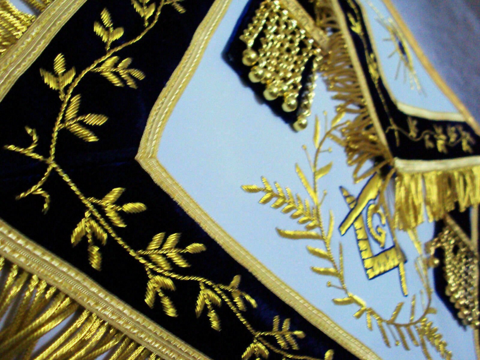 HAND EMBROIDERED Masonic Regalia Blue Lodge Master Mason Apron - Etsy