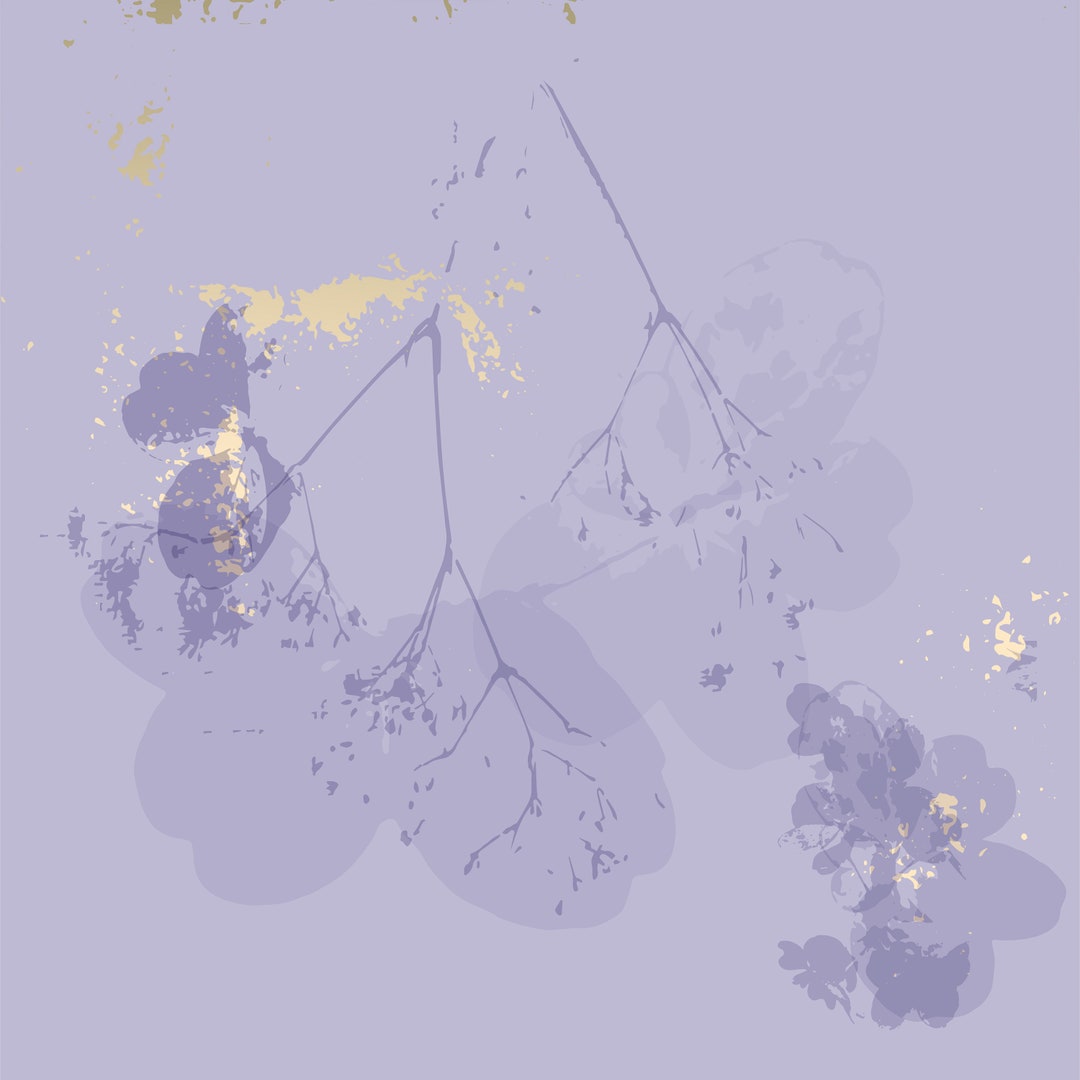 FLORAL Pattern, Violet Digital Paper, Purple Watercolor Flowers ...