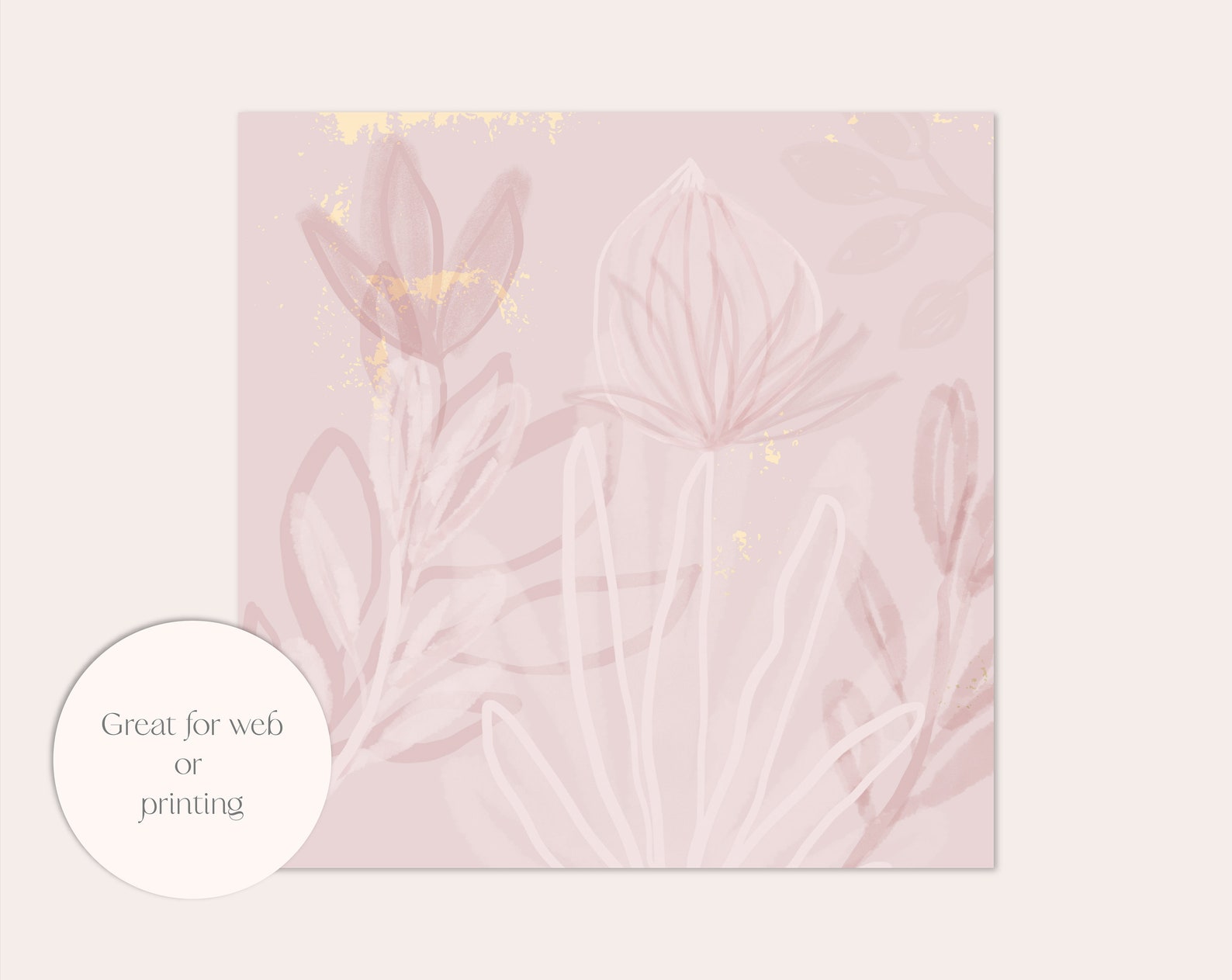 Blush Digital Paper, Pink Gold Marble Textures, Floral Digital Paper ...