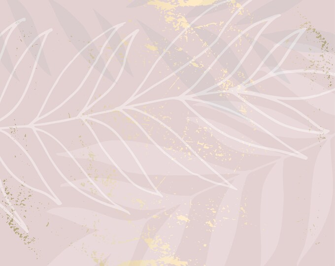 Blush Digital Paper, Pink Gold Marble Textures, Floral Digital Paper ...