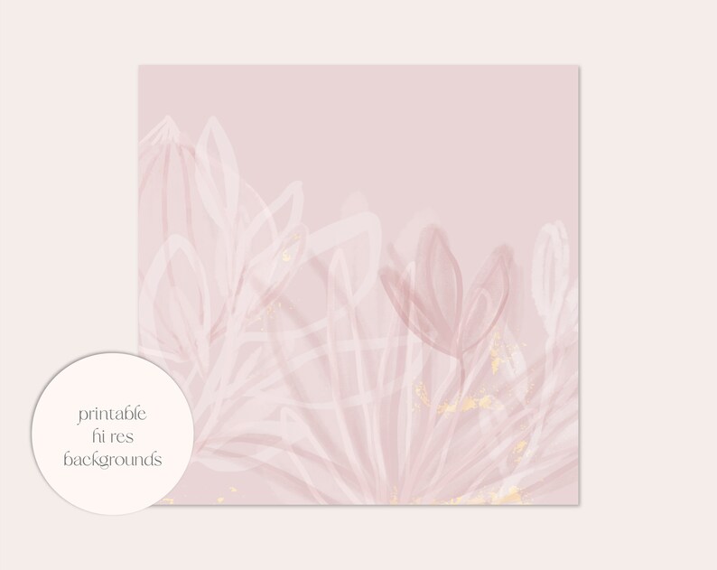 Blush Digital Paper, Pink Gold Marble Textures, Floral Digital Paper ...