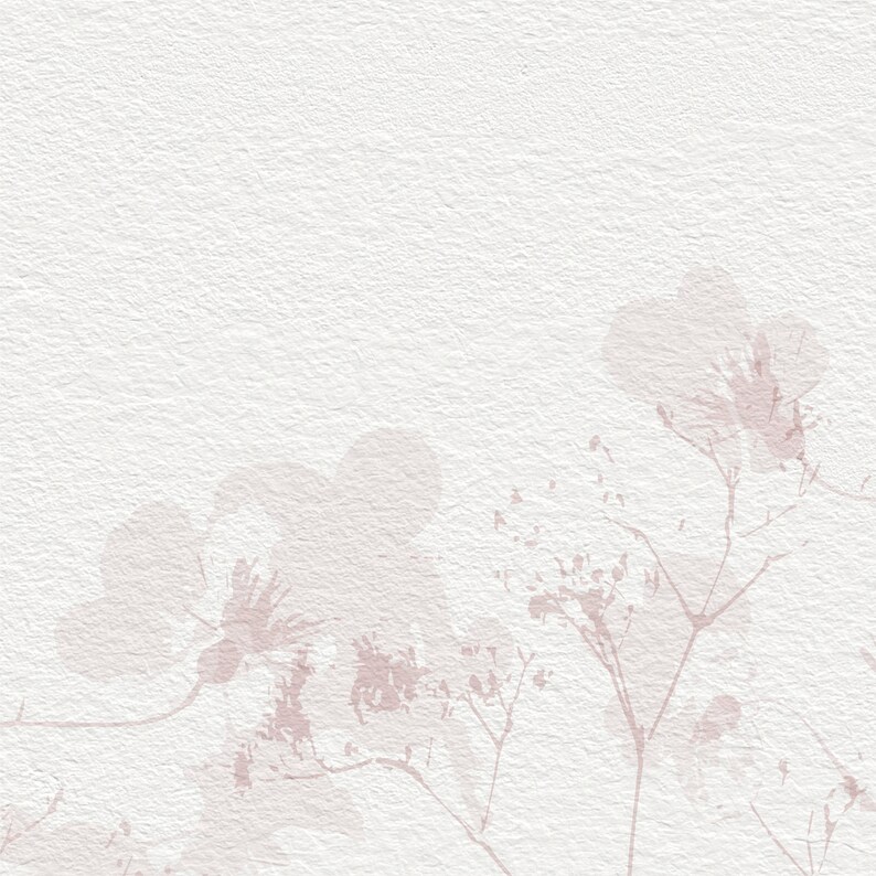 Floral Digital Paper Watercolor Paper Botanical Paper - Etsy