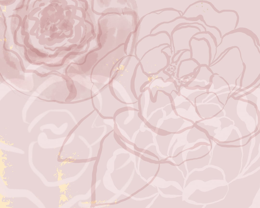 Blush Digital Paper, Pink Gold Marble Textures, Floral Digital Paper ...