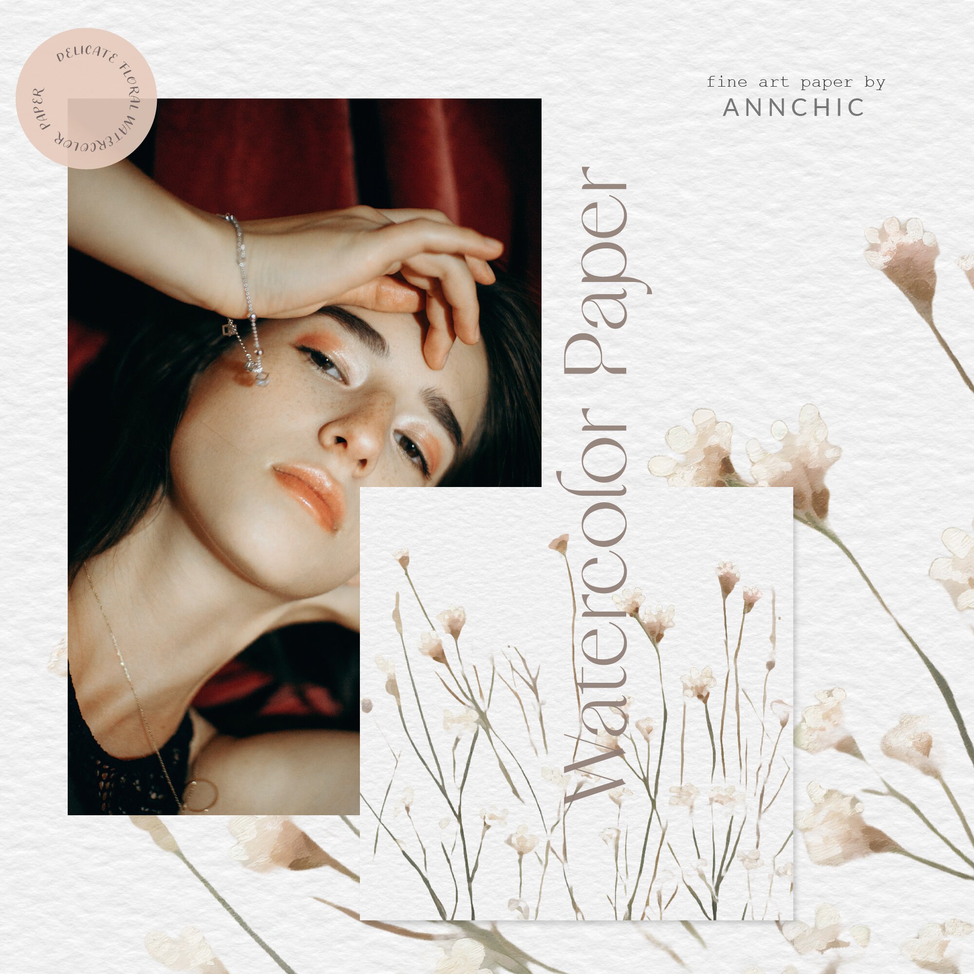 Watercolor Flowers Wedding, Pink Floral Invitation Card, Soft Floral ...