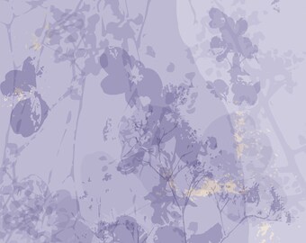 FLORAL Pattern, Violet Digital Paper, Purple Watercolor Flowers ...