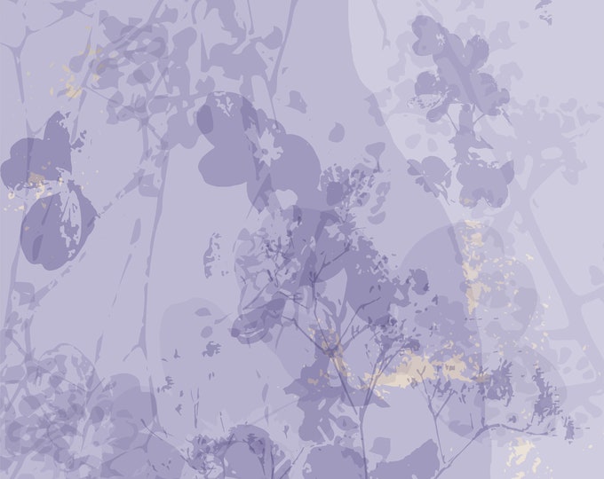 FLORAL Pattern, Violet Digital Paper, Purple Watercolor Flowers ...