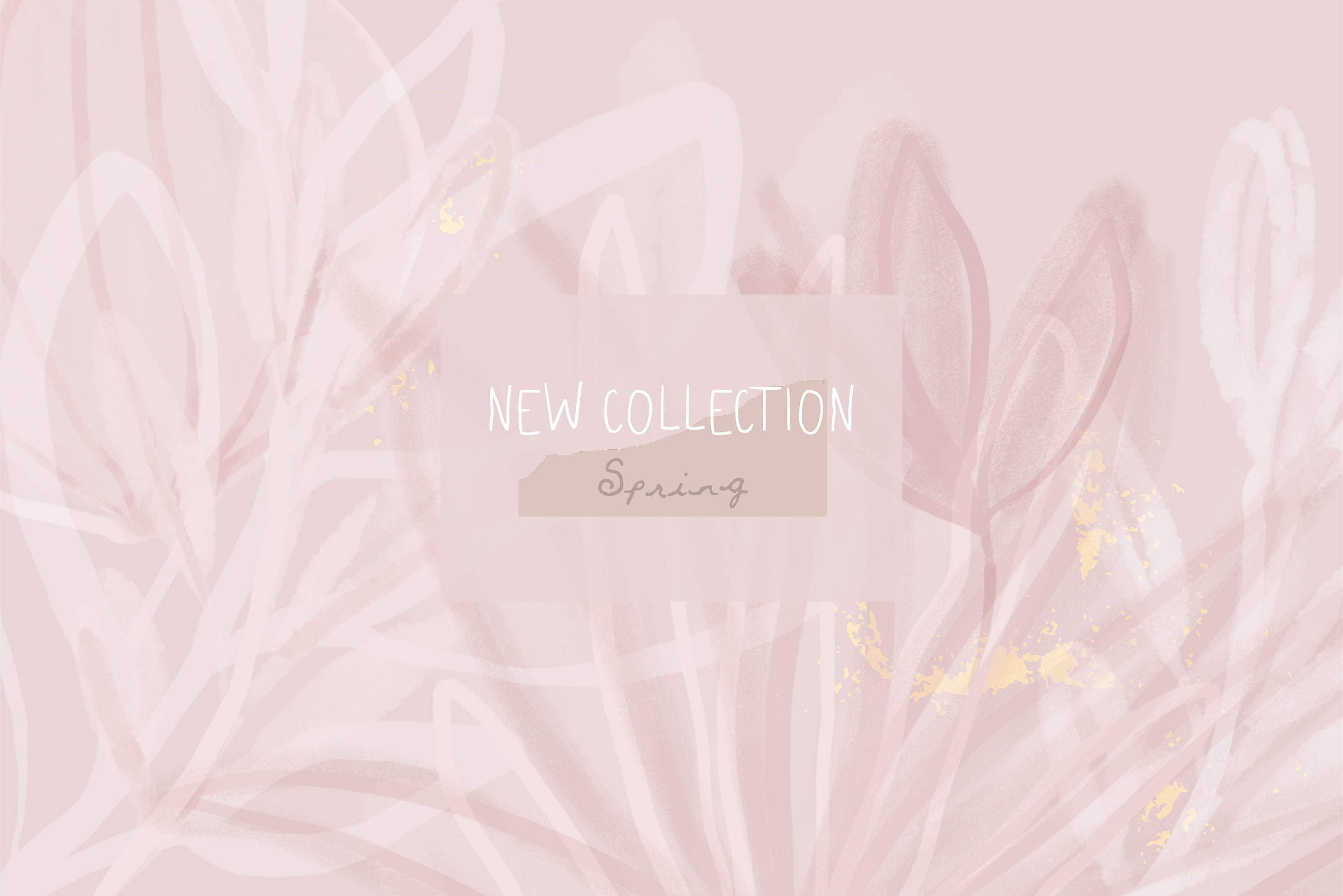 Blush Digital Paper, Pink Gold Marble Textures, Floral Digital Paper ...