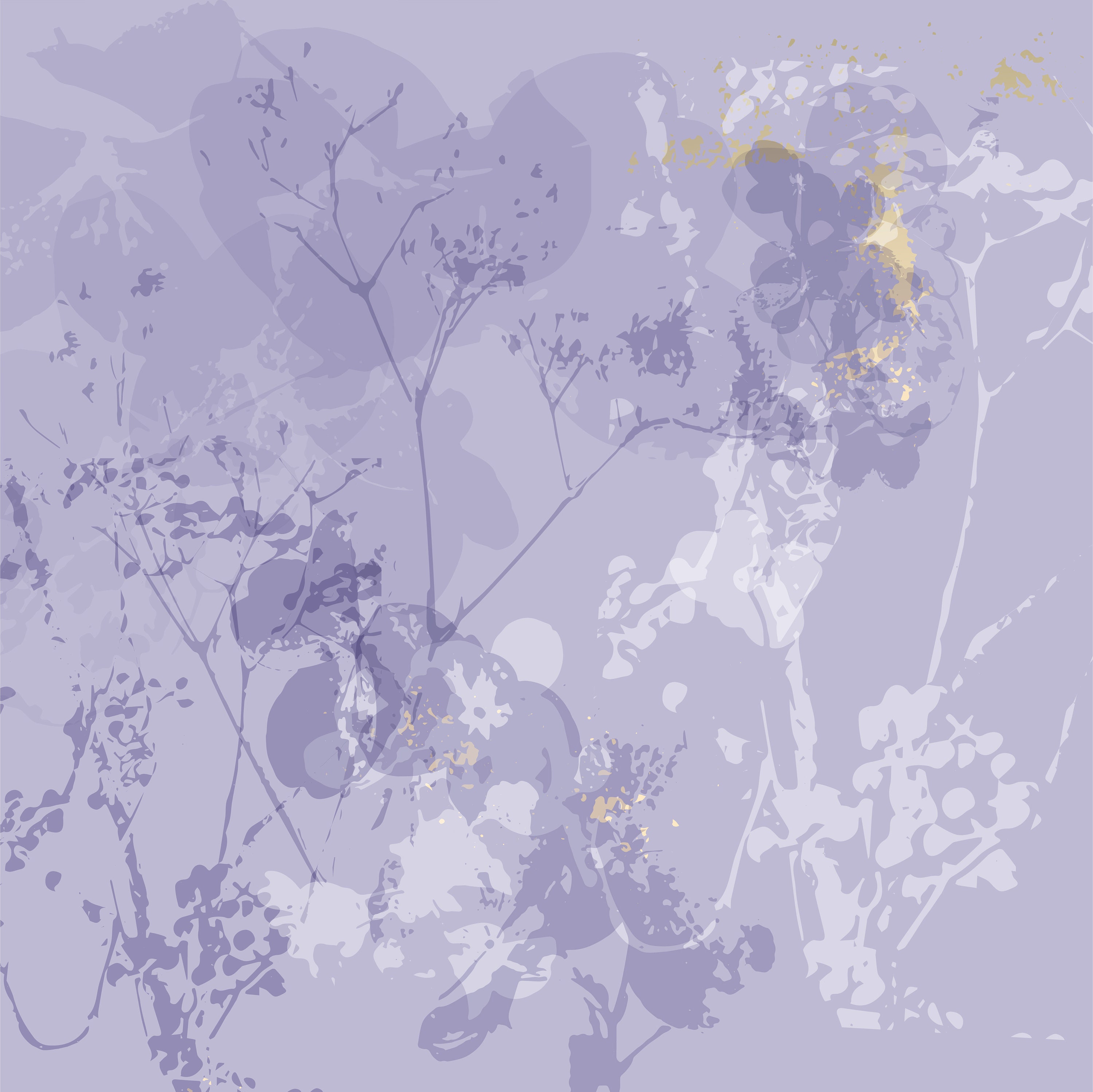 FLORAL Pattern, Violet Digital Paper, Purple Watercolor Flowers ...