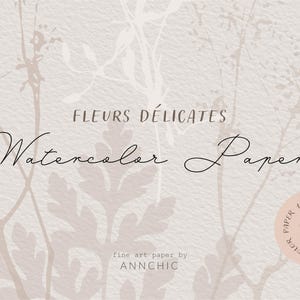 Beige Scrapbooking Craft Papers, Floral Digital Papers, Botanical ...