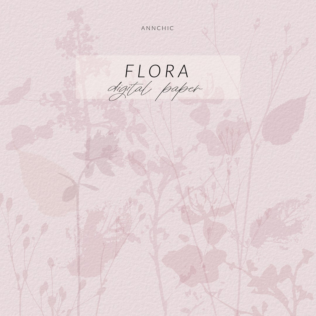 Floral Digital Paper, Watercolor Paper, Botanical Paper, Floral Paper ...