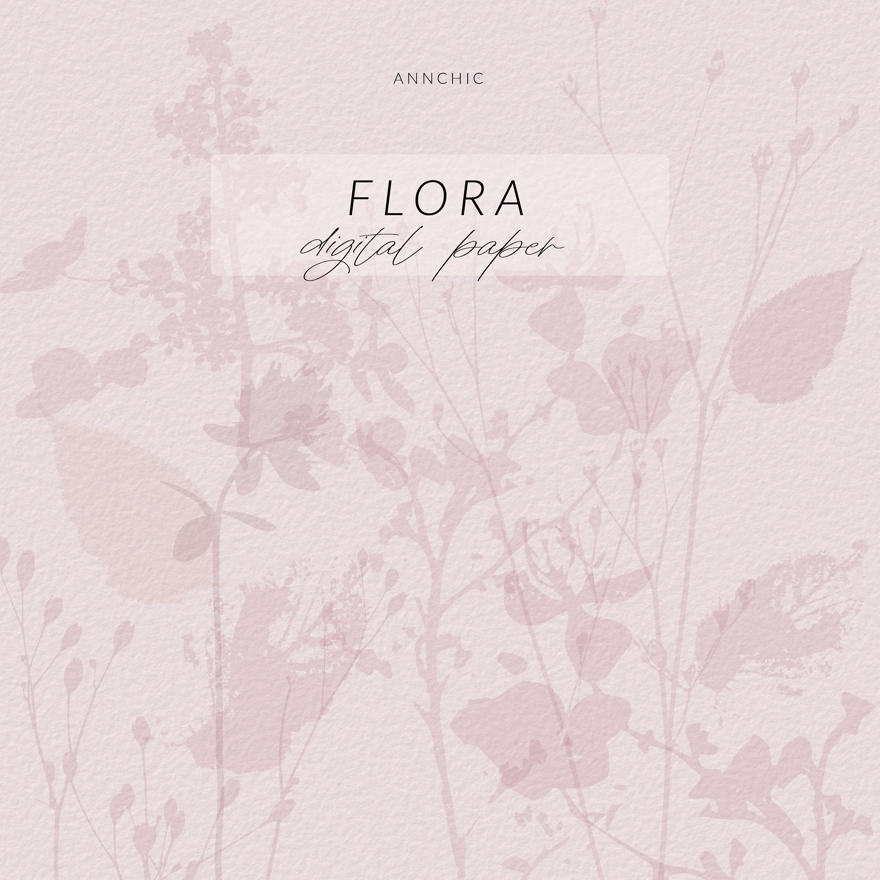 Floral Digital Paper, Watercolor Paper, Botanical Paper, Floral Paper ...