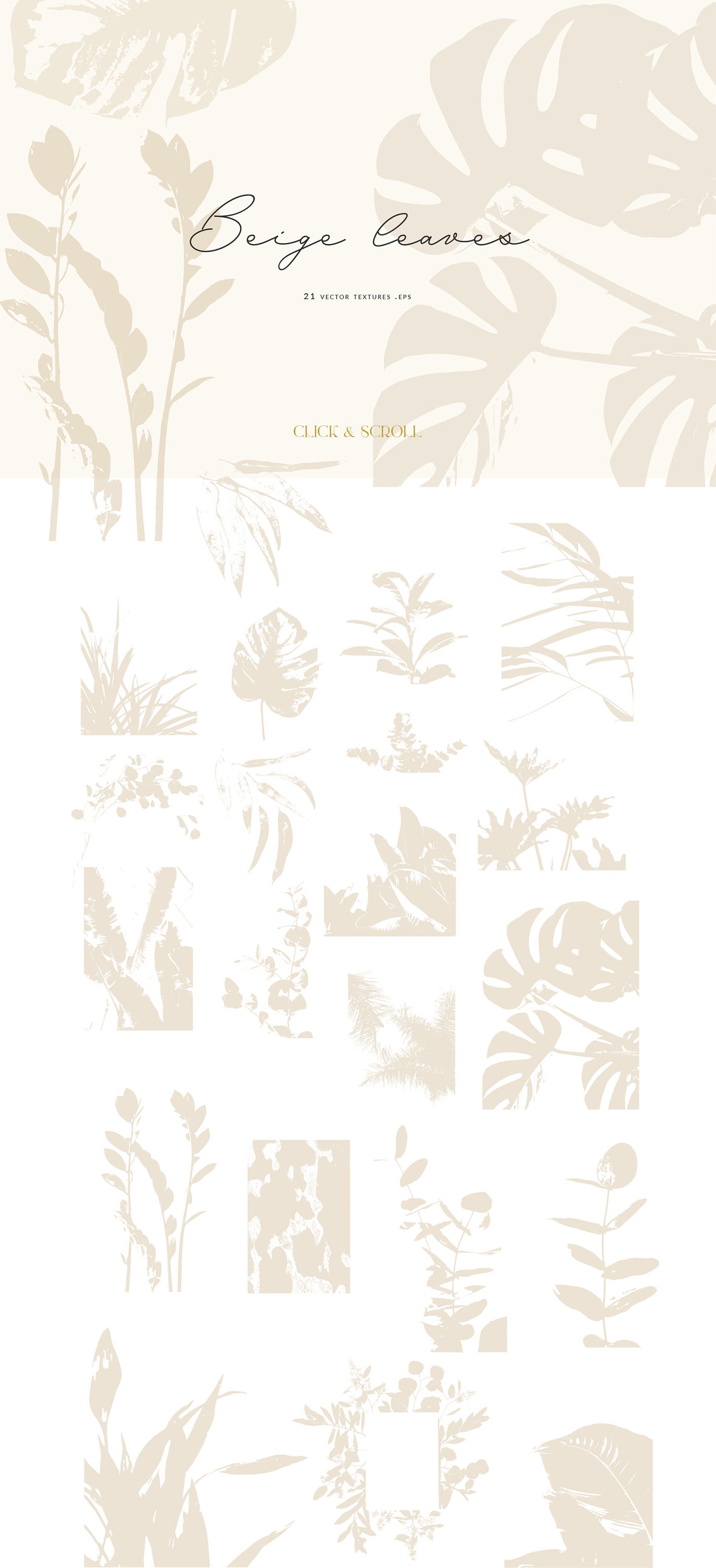 Gold Beige Leaves, Vector Leaves Texture, Autumn Gold Leaves, Leaf ...