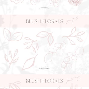 Blush Digital Paper, Pink Gold Marble Textures, Floral Digital Paper ...