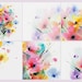 Watercolor Flowers, Digital Paper Abstract Flowers, Summer Bouquets ...