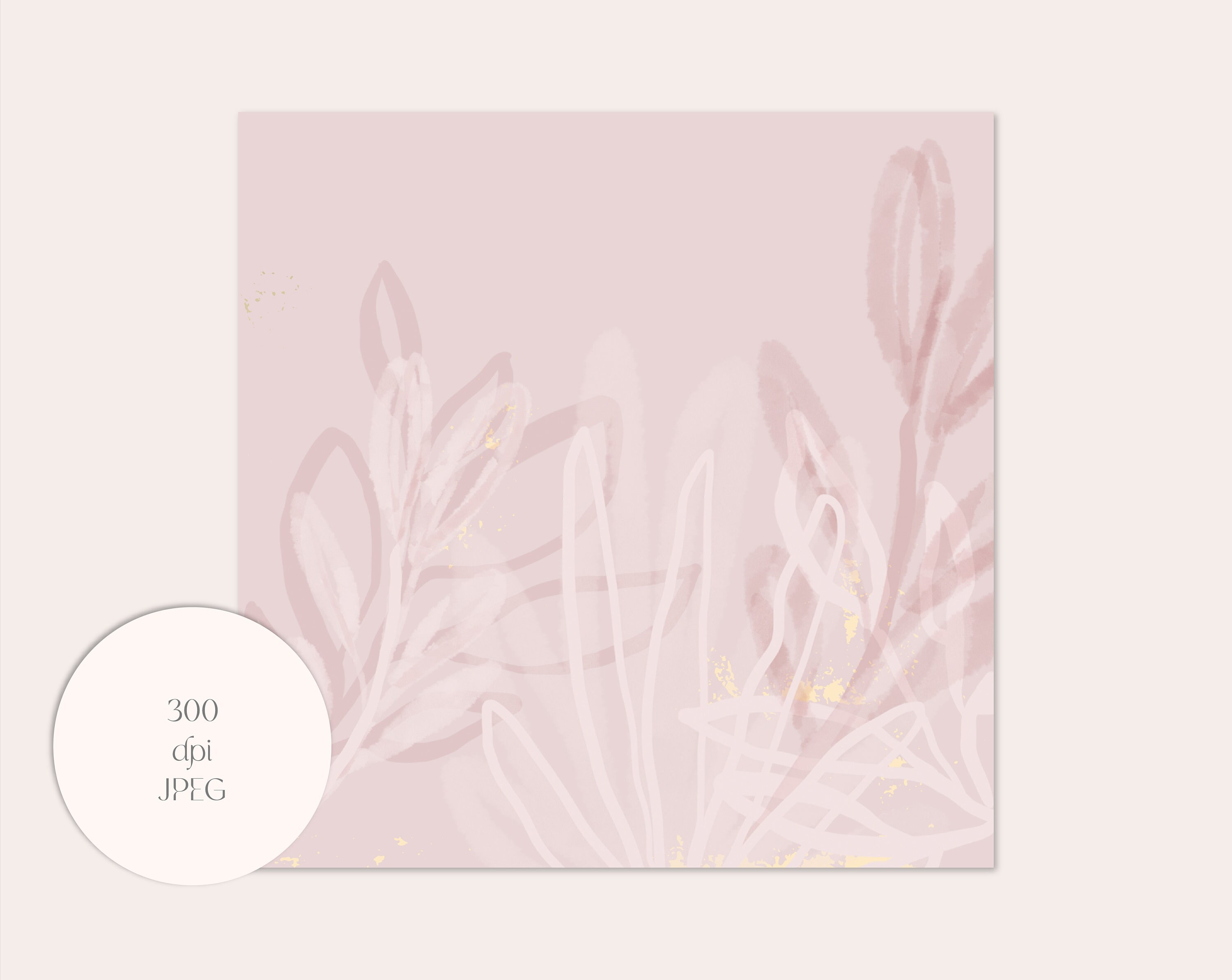Blush Digital Paper, Pink Gold Marble Textures, Floral Digital Paper ...