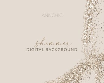 Gold Glitter Digital Paper - Gold Digital Paper - Glitter Backgrounds ...