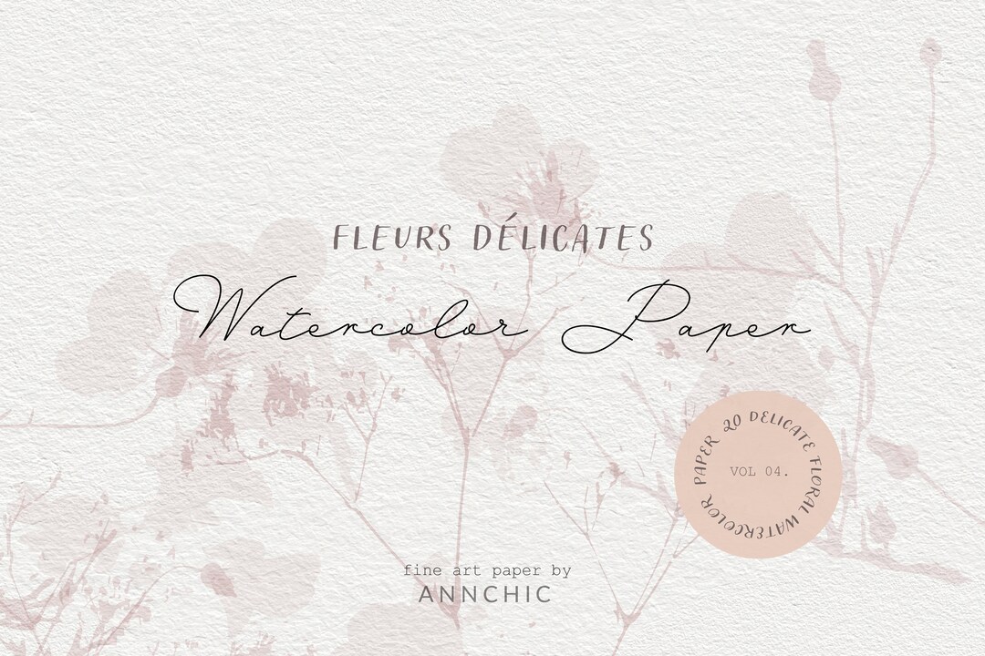 Floral Digital Paper, Watercolor Paper, Botanical Paper, Floral Paper ...