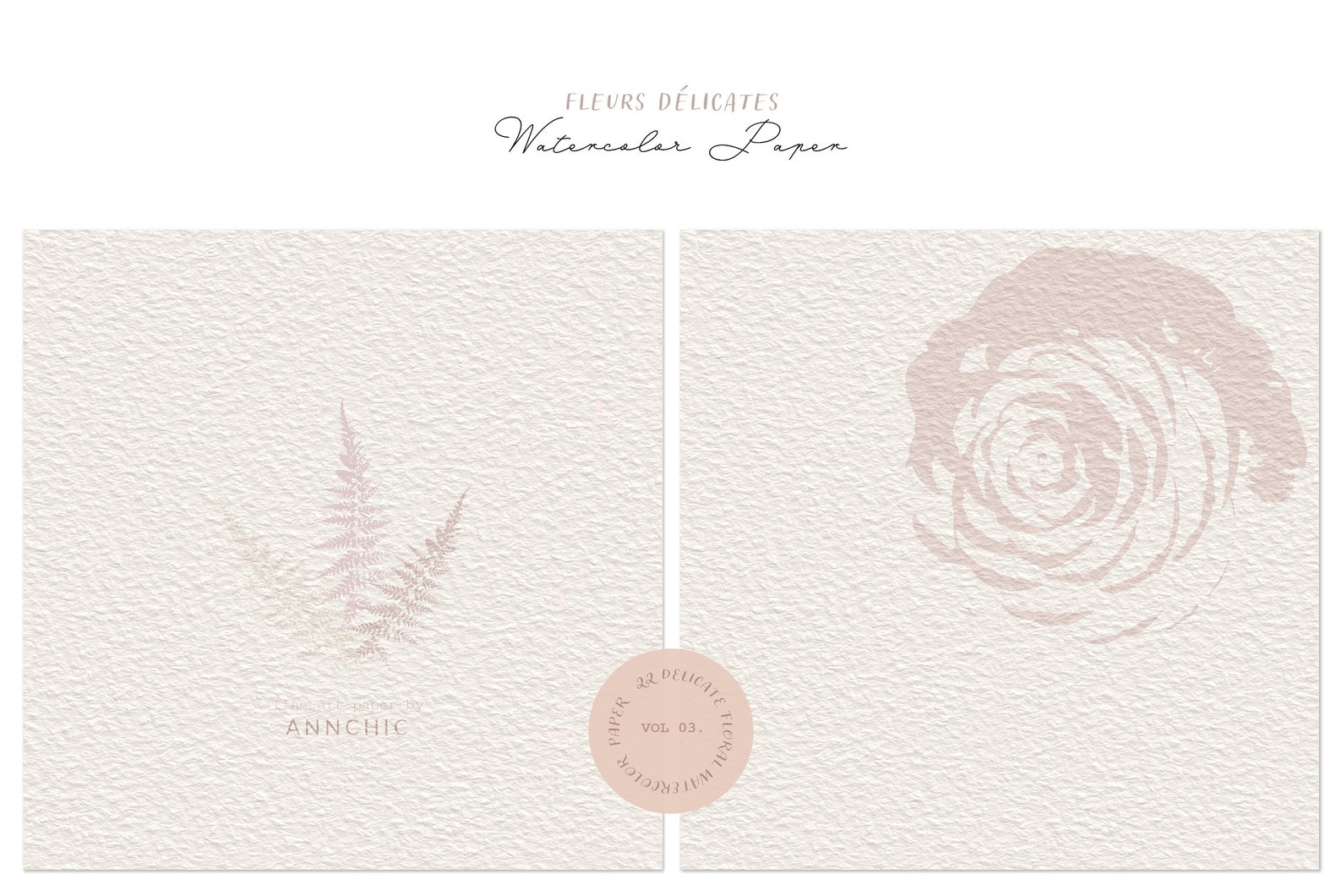 Floral Digital Paper Watercolor Paper Botanical Digital - Etsy