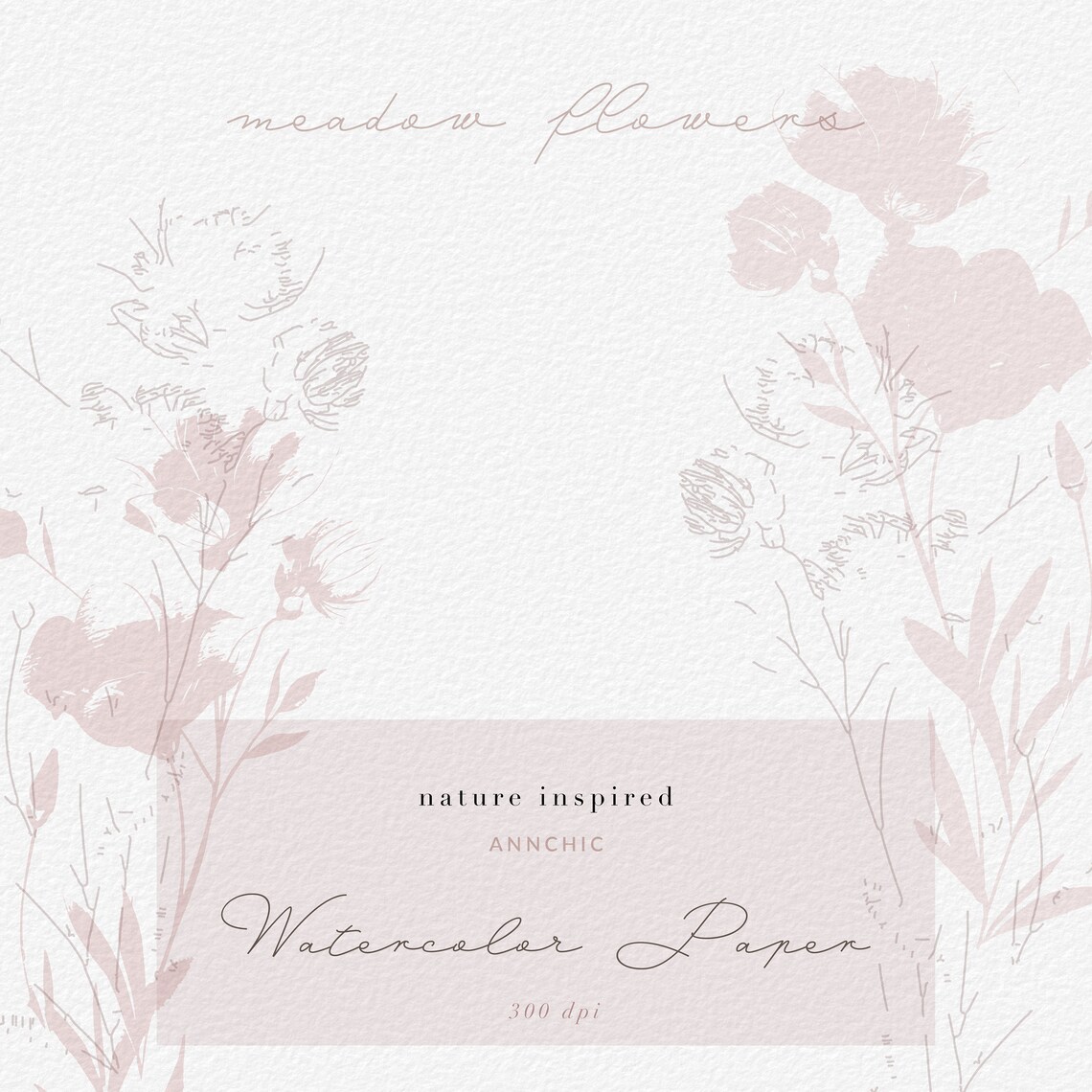 Floral Digital Paper, Watercolor Paper, Botanical Paper, Floral Paper ...