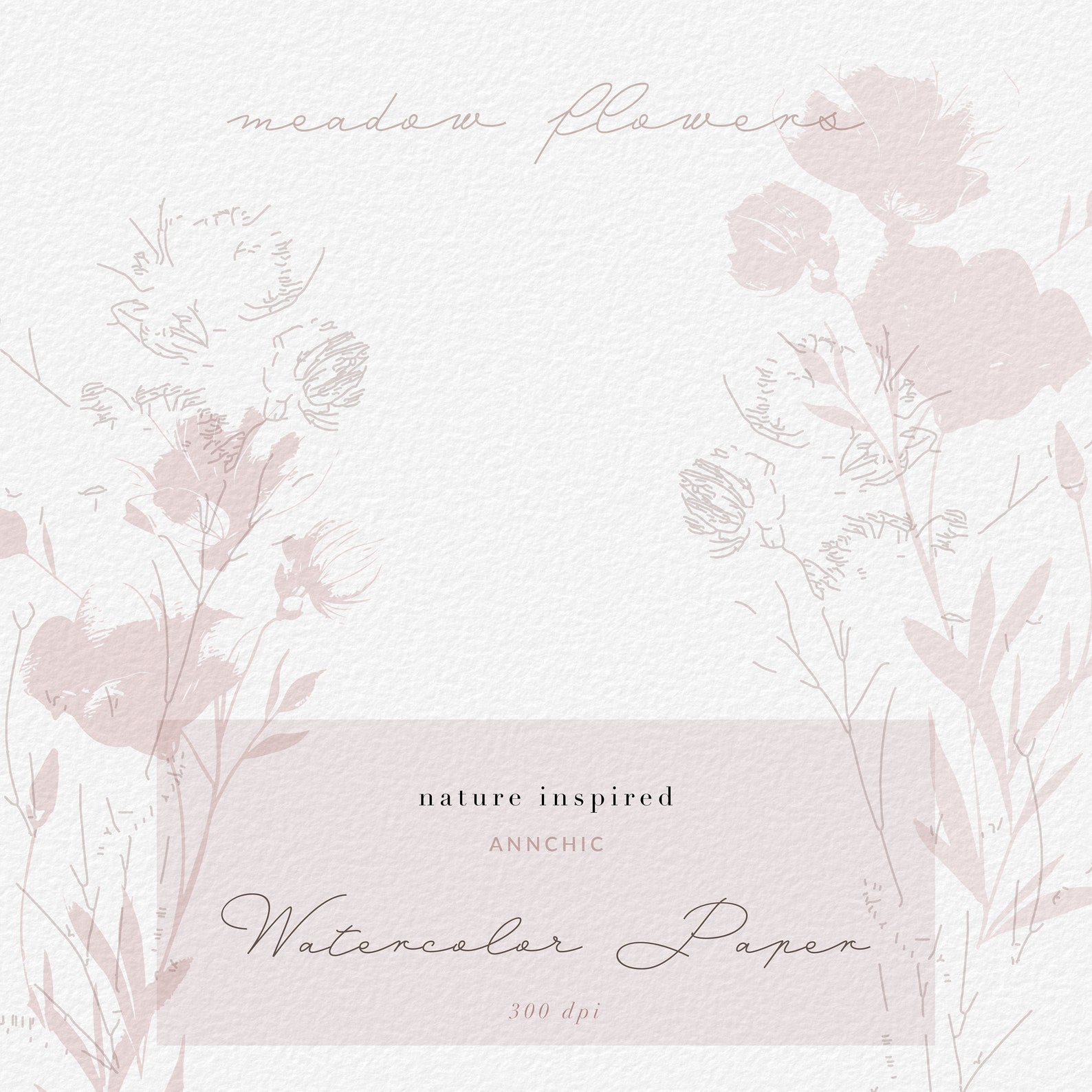 Floral Digital Paper, Watercolor Paper, Botanical Paper, Floral Paper ...