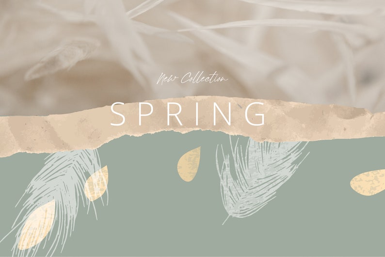 Spring Digital Paper Botanical Digital Paper Floral Paper - Etsy