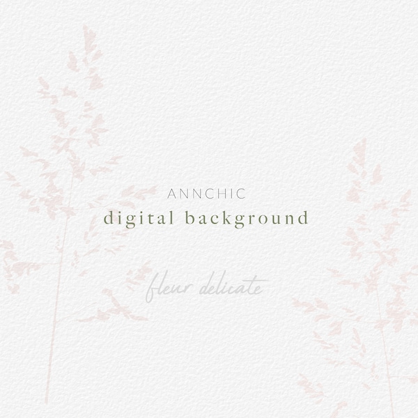 Floral Digital Paper, Watercolor Vector, Botanical Digital Paper, Gold ...