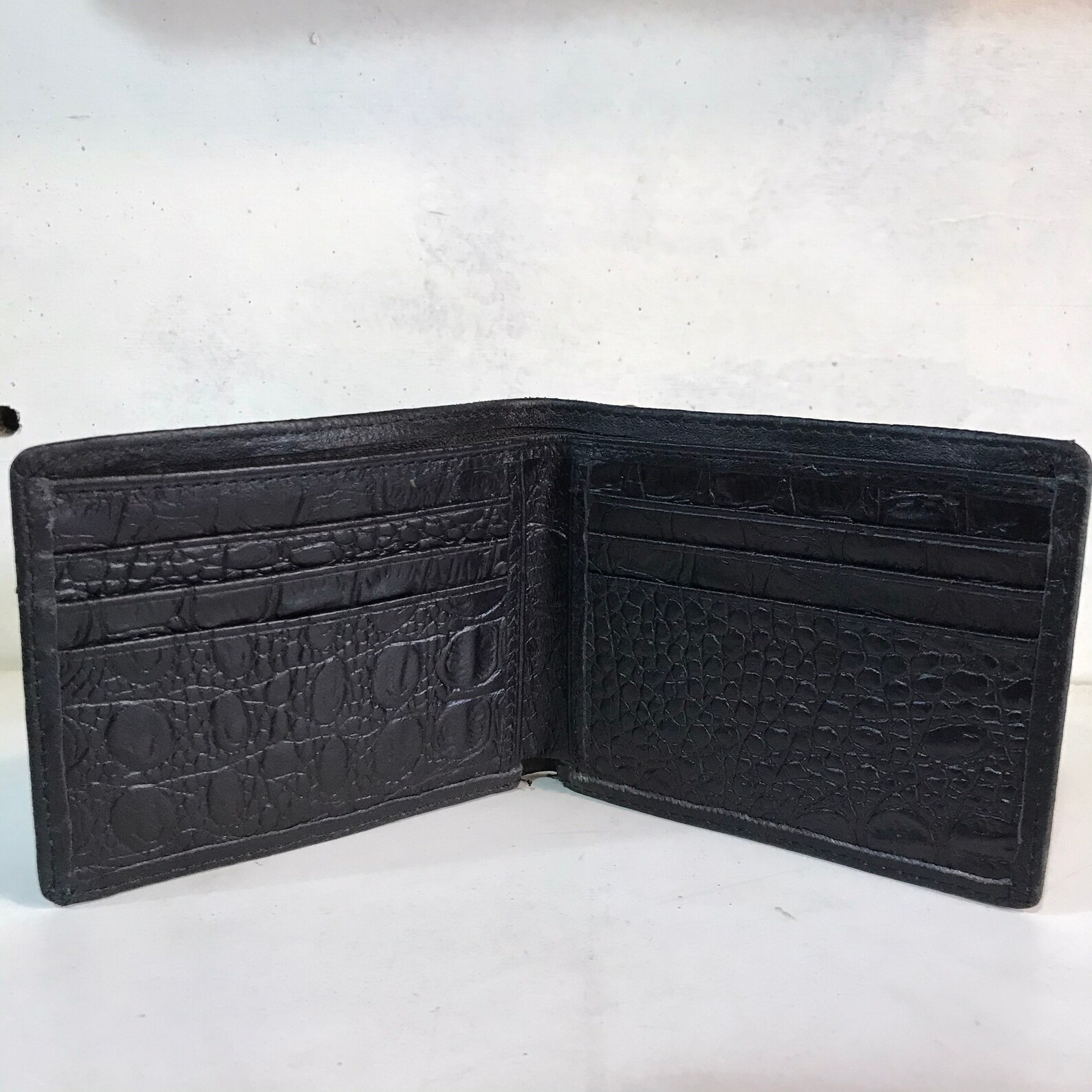 Buffalo Leather Wallet Real Buffalo Leather Wallet Men | Etsy