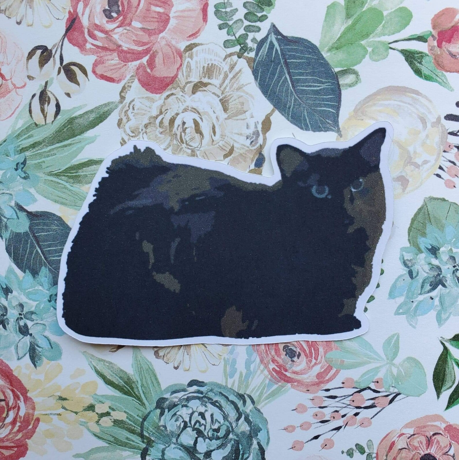 Black Cat Loaf Sticker Black Cat Sticker Cat Sticker | Etsy