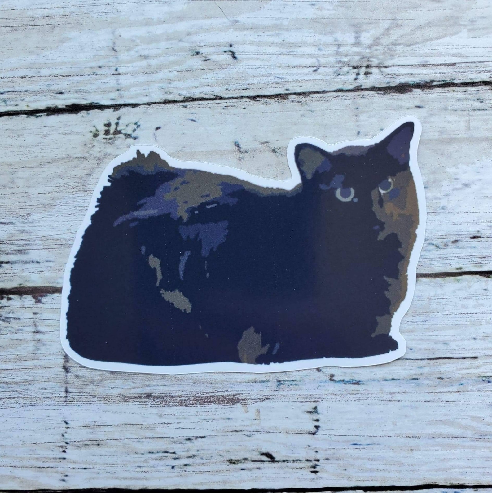Black Cat Loaf Sticker Black Cat Sticker Cat Sticker | Etsy