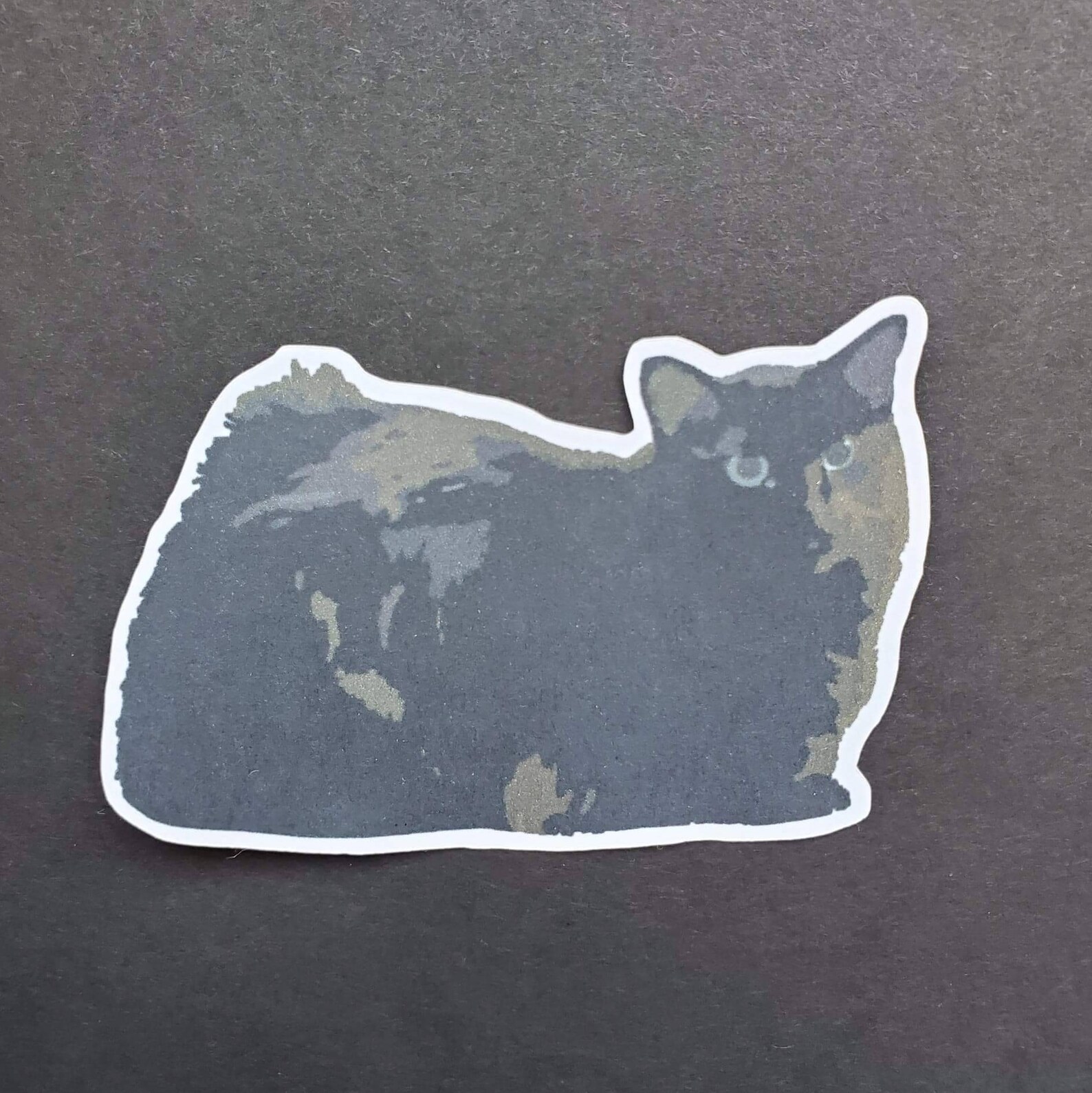 Black Cat Loaf Sticker Black Cat Sticker Cat Sticker | Etsy